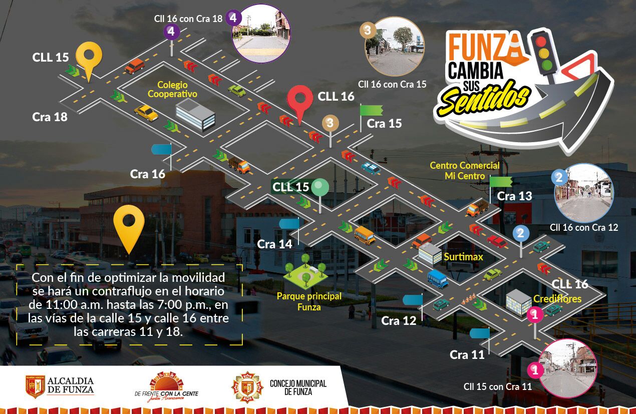 Funza cambia sus sentidos en movilidad - OTV Televisión