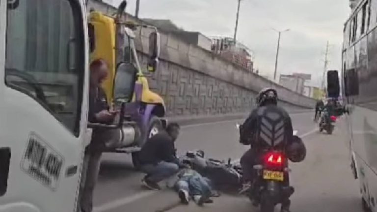 Un accidente de transito se reporto en la vía Siberia